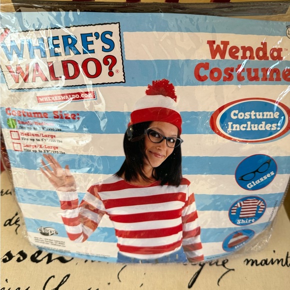 Where's Waldo | Other | Wheres Waldo Wenda Female Costume Size ...